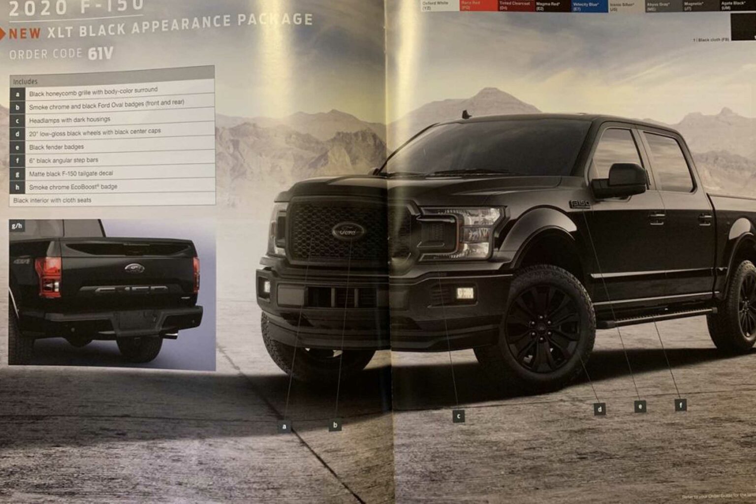 Nieuw voor de 2020 Ford F-150, Black Appearance Package - Autobedrijf ...